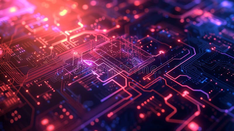 Simplified Electrical Schematics in a Vibrant, Tech-inspired Color ...