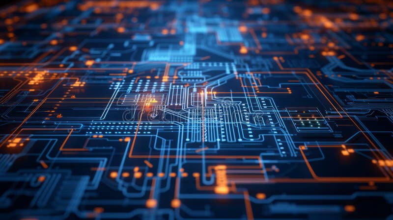 Simplified Electrical Schematics in a Vibrant, Tech-inspired Color ...