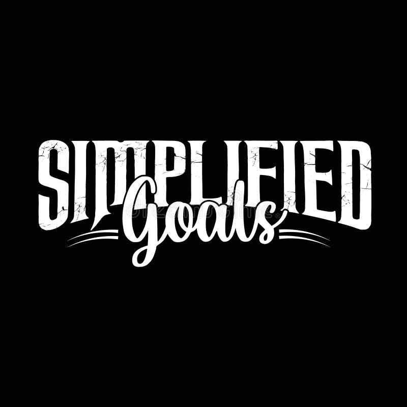 Simplified Goals Text Effect Template with Bold and Minimalist ...