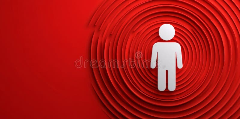 A Simplified Human Figure Emerges from a Complex Abstract Maze Pattern ...