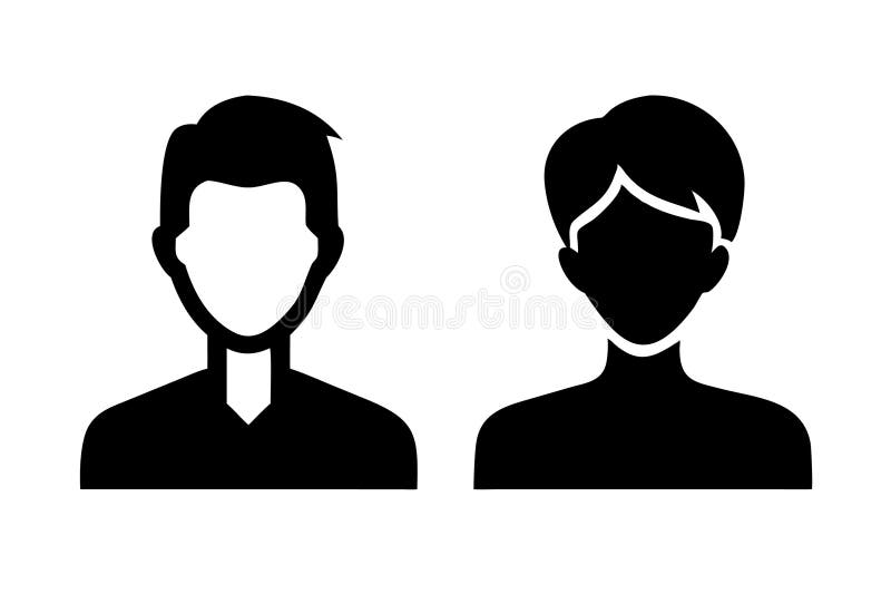 Simplified Human Outlines Representing Gender Diversity, with a Neutral ...