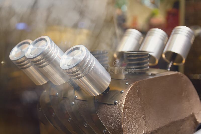 Simplified Model of an Internal Combustion Engine Stock Photo - Image ...