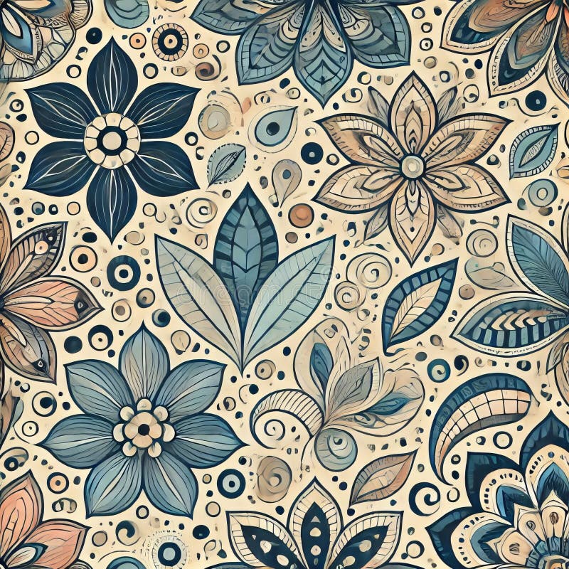 Simplified Petal Pattern Repeating Petals Represented with Simpl Stock ...