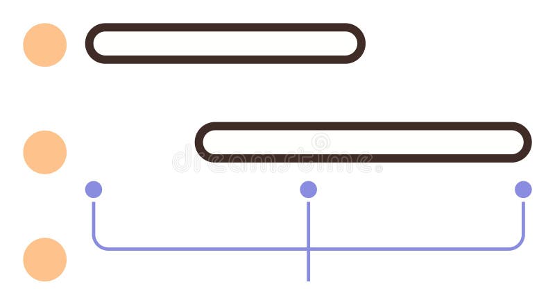 Simplified Process Flow with Connected Lines and Circular Points for ...