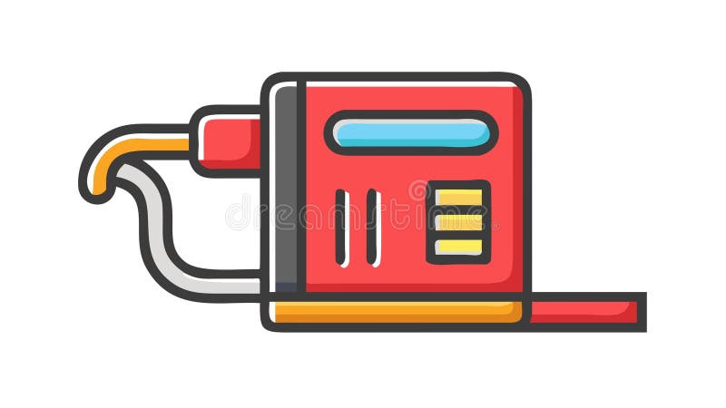Simplified Red Fuel Pump Icon Stock Illustrations – 2 Simplified Red ...