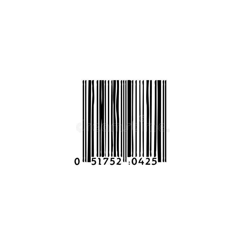 A Simplified Representation of Barcode with Black Lines on a Plain ...