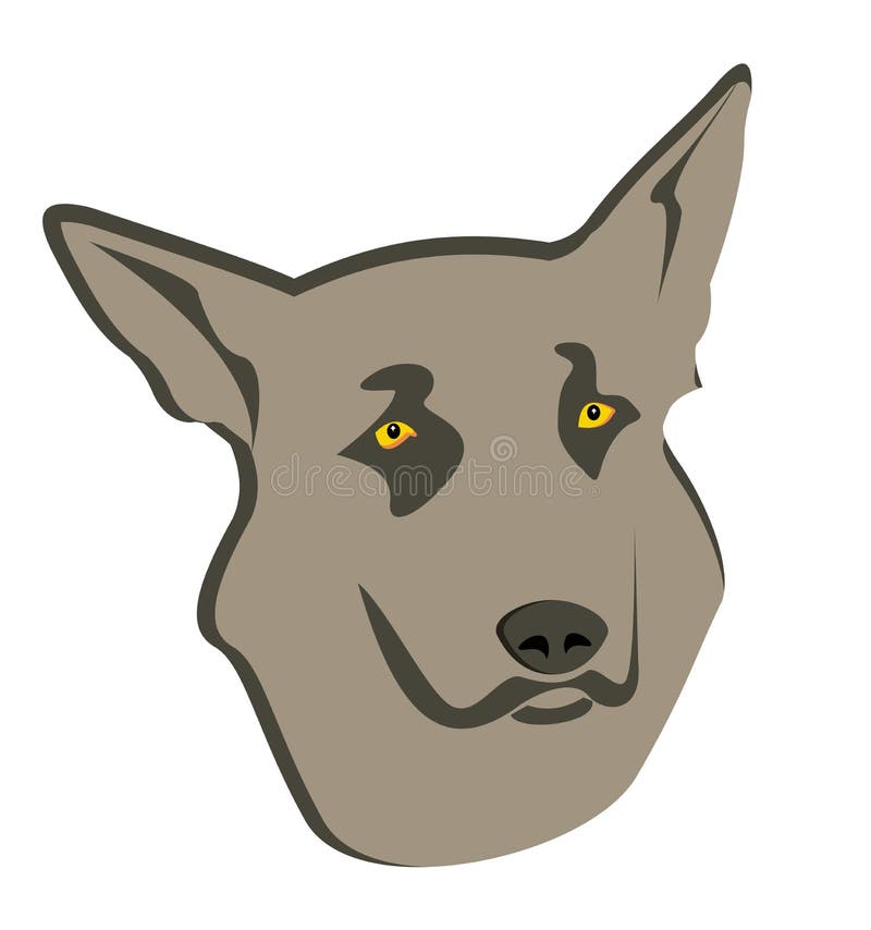 Simplified Representation of Shepherd Stock Vector - Illustration of ...