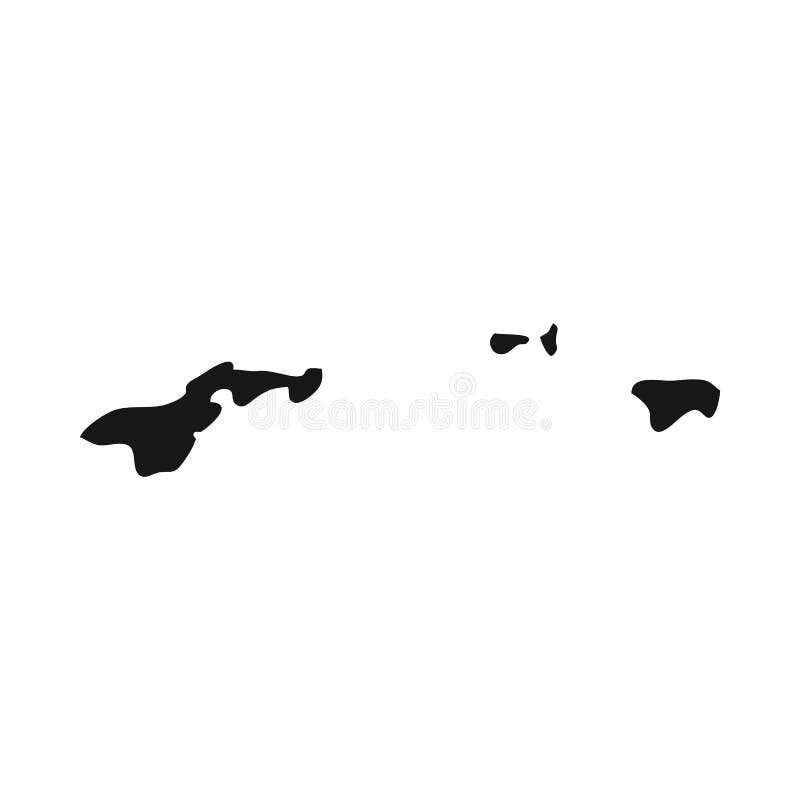 Simplified Silhouette of the Guam Island Border Stock Vector ...