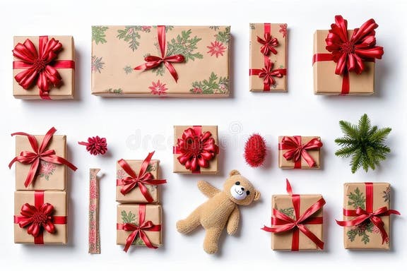 Simplified Step-by-Step Gift Packaging Guide Stock Illustration ...