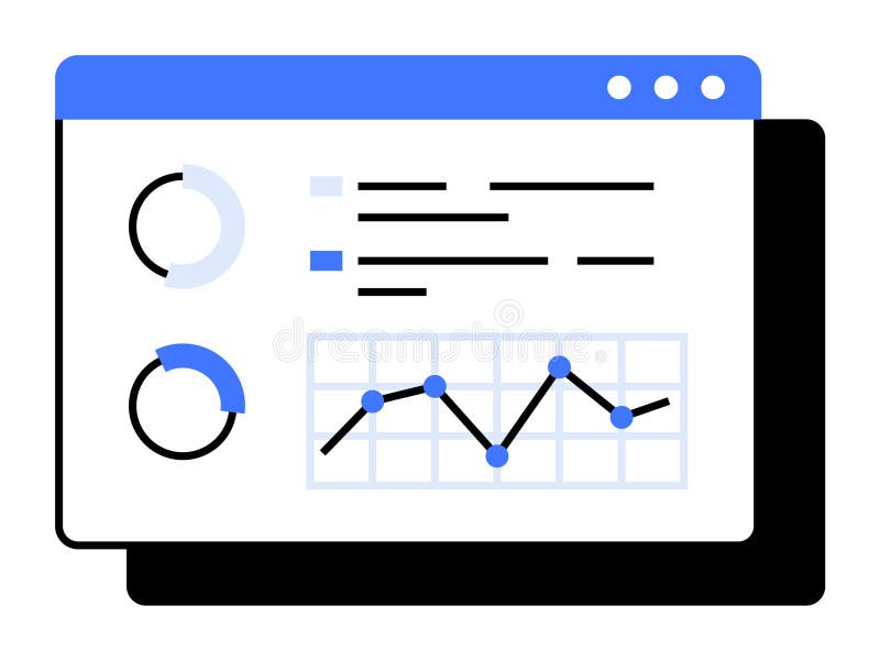 Simplified Graphical Interface Showing Data Analytics and Performance ...