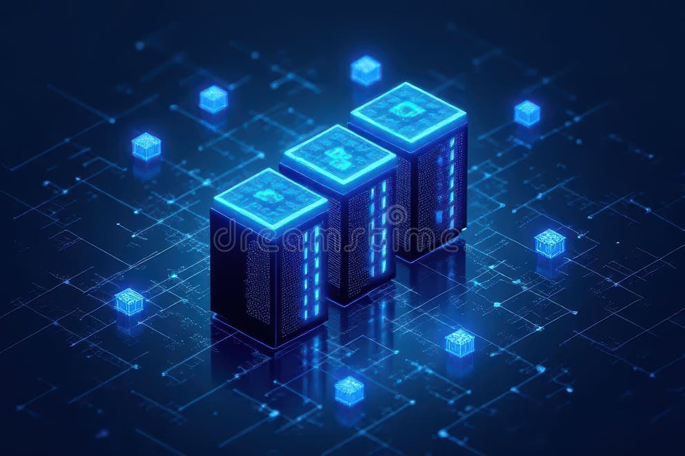 Simplified Website Infrastructure Explained Stock Illustration - Illustration of computer ...