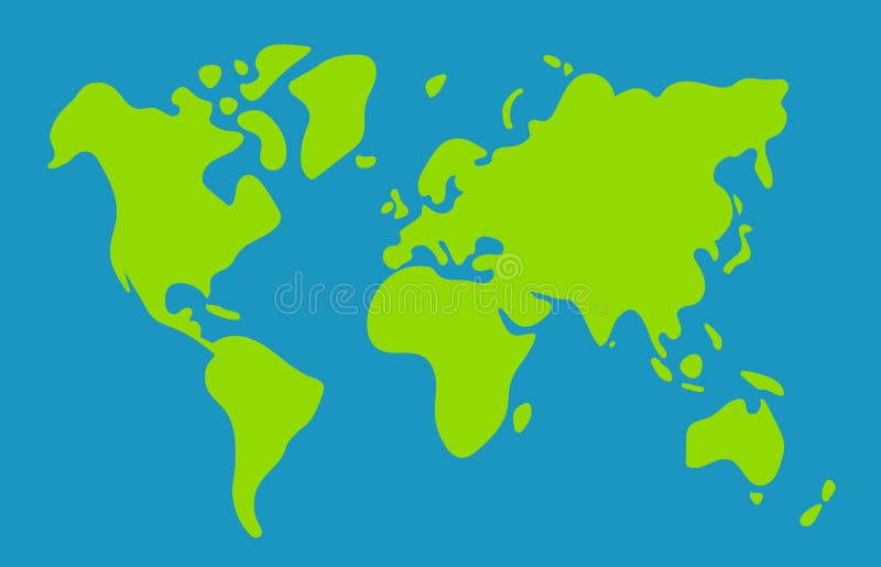 Simplified World Map Vector Illustration Stock Vector - Illustration of ... Simplified World Map Vector Illustration Stock Vector - Illustration of ...
