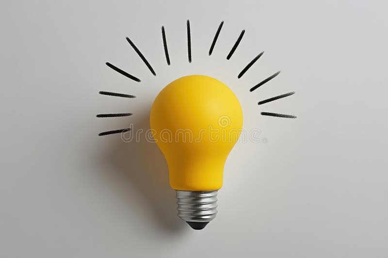 Yellow Bulb Idea ClipArt Vector Stock Vector - Illustration of yellow ...