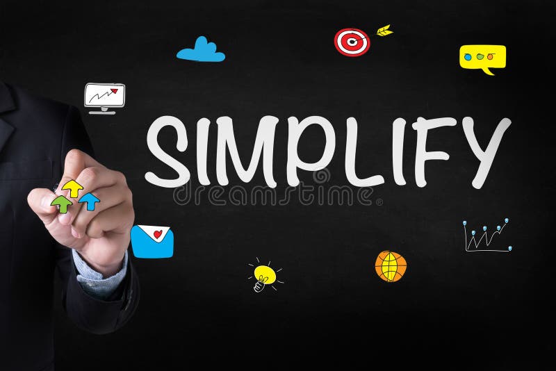 SIMPLIFY stock image. Image of conceptual, organization - 71784427