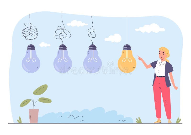 Simplify Difficult Project. Woman Manager Simplificate Complex Tasks ...