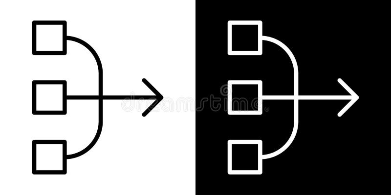 Simplify Thin Line Vector Icon Set Stock Illustration - Illustration of ...