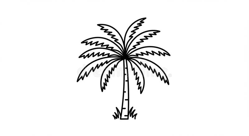 Straight Palm Tree Stock Illustrations – 284 Straight Palm Tree Stock ...