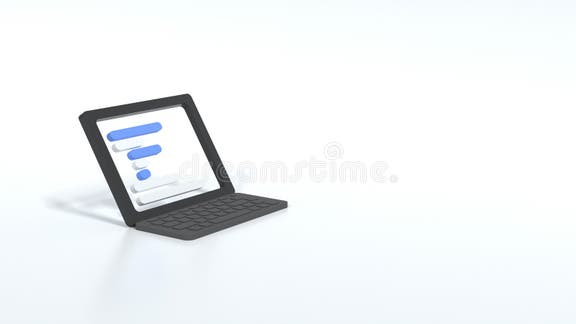 Simplistic Code on Minimalistic Device White Stock Illustration ...