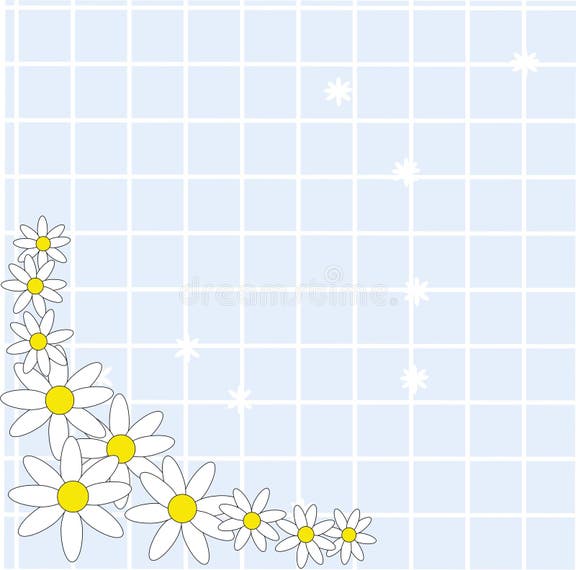 Simplistic Daisy Background Stock Vector - Illustration of simplistic ...