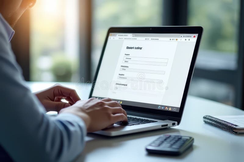 Simplistic Digital Form Submissions Stock Illustration - Illustration ...