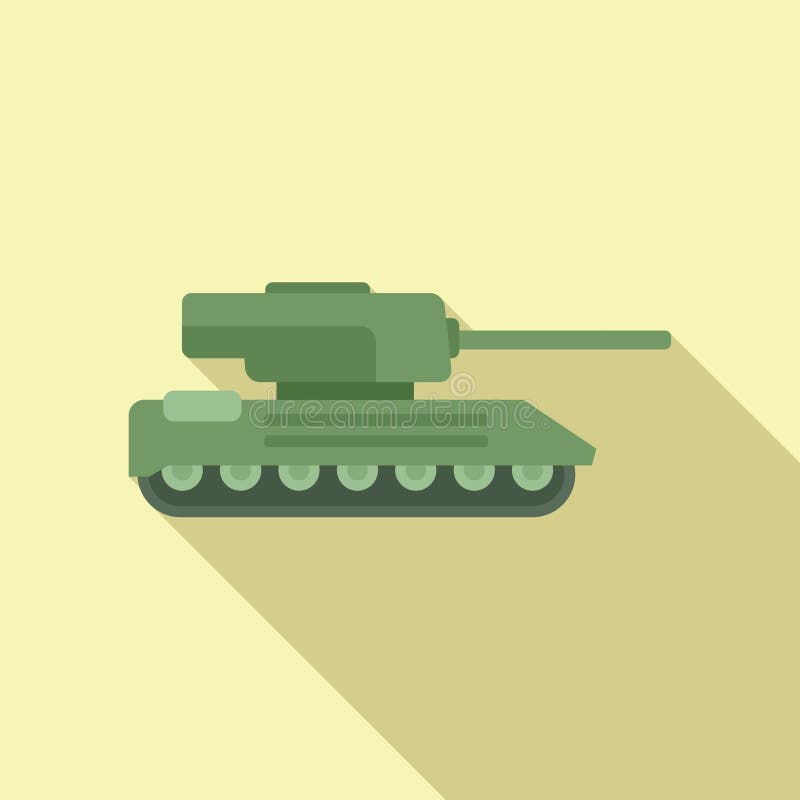 Flat Design Vector Illustration of Military Tank Stock Vector ...