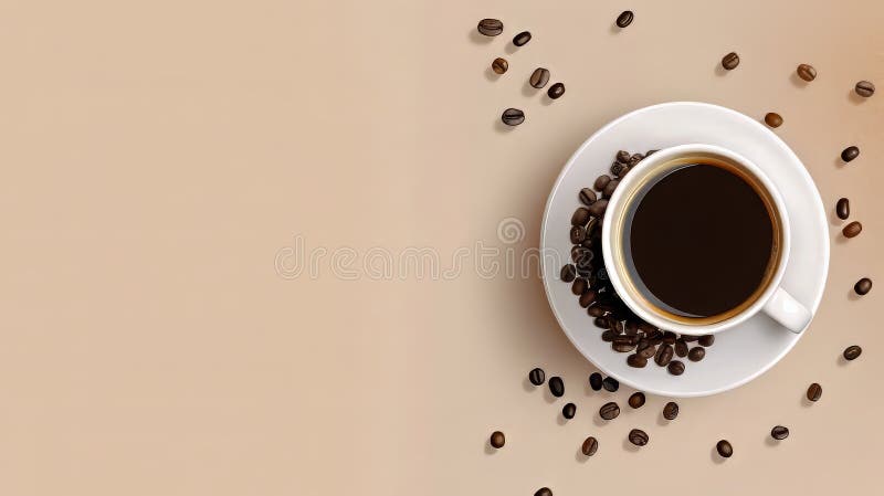 Simplistic Layout Featuring a Cup of Coffee and Open Space for ...