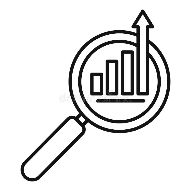 Magnifying Glass Analyzing Website Traffic Data with Charts Stock ... Magnifying Glass Analyzing Website Traffic Data with Charts Stock ...