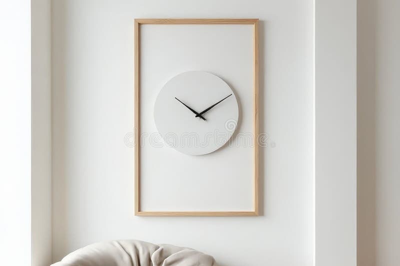 Simplistic Timing Device with Timber Frame Stock Illustration ...