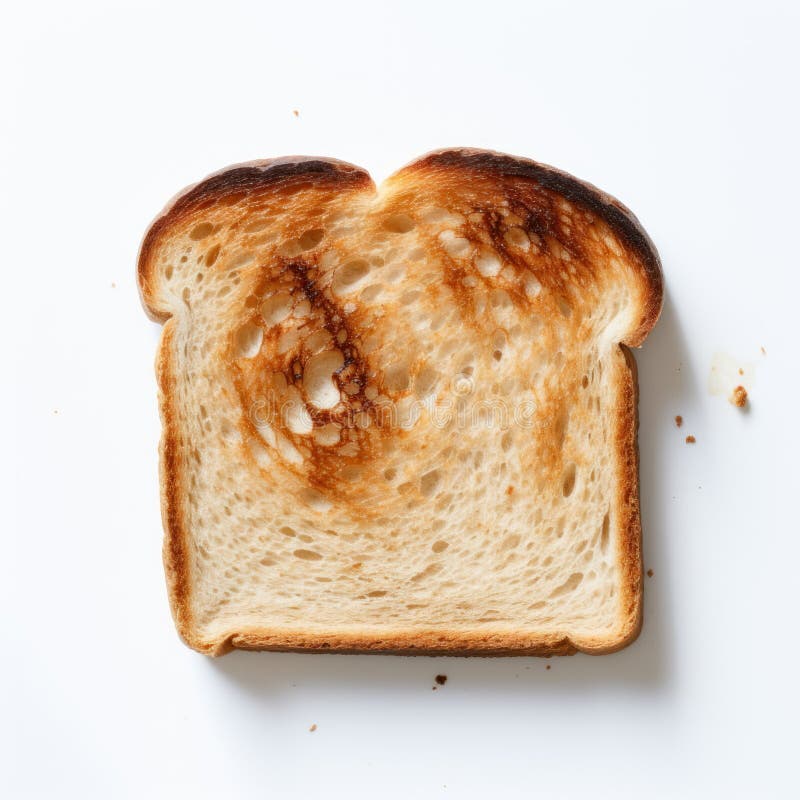 Simplistic Toast on White Background AI Generated Stock Illustration ...