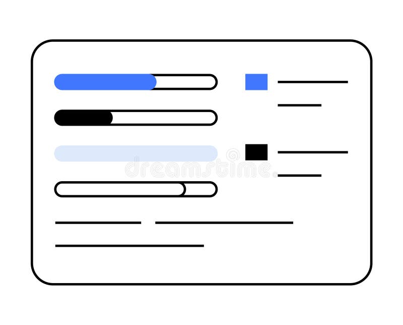 Simplistic User Interface with Progress Bars and Data Visualizations ...