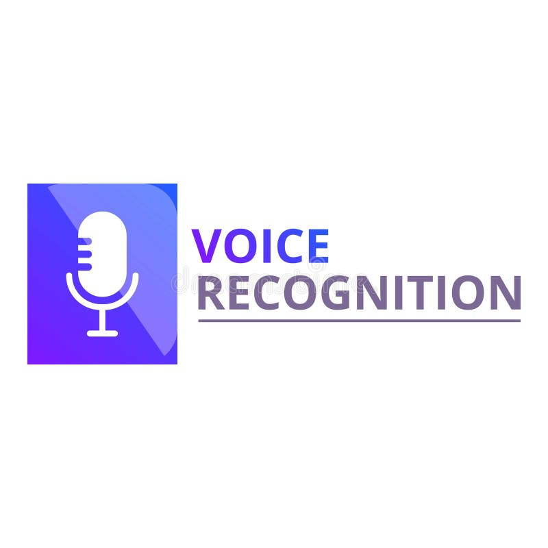 Simplistic Voice Recognition Logo Design with a Microphone Icon Stock ...