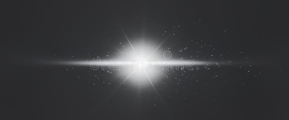 Simplistic White Lens Flare Effect with a Central Light Source and ...