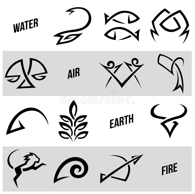 Simplistic Zodiac Star Signs Stock Vector - Illustration of scorpion ...