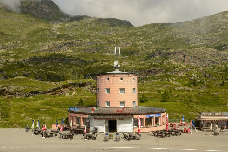 The Simplon Pass in the Alps between Switzerland and Italy Stock Image ...