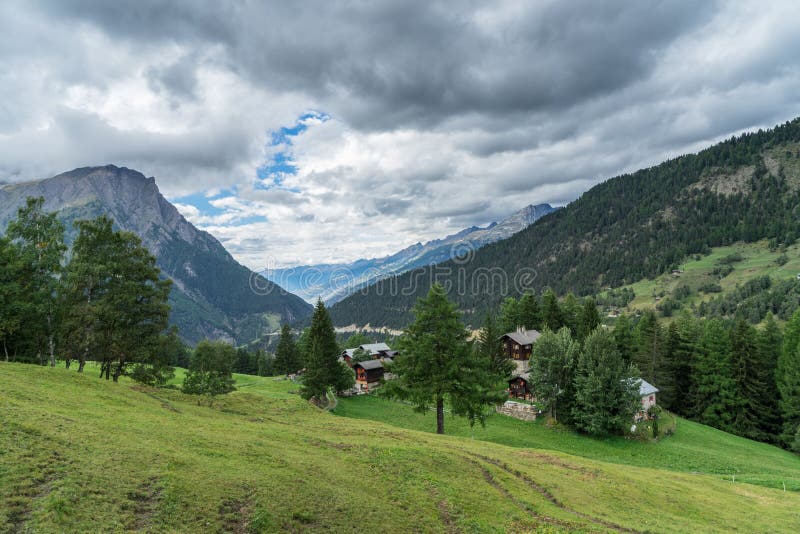 SIMPLON PASS, SWITZERLAND/ EUROPE - SEPTEMBER 16: View from the ...