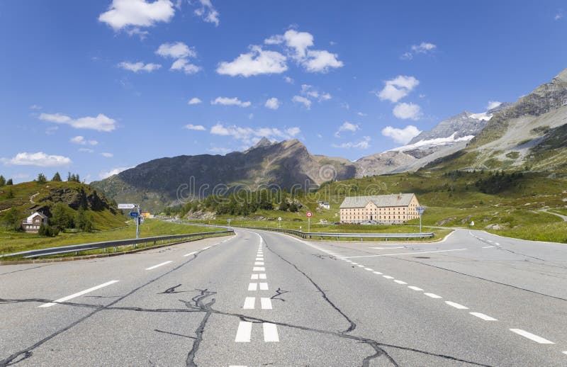 Simplon Hospice at Simplon Pass, Switzerland Editorial Stock Image ...