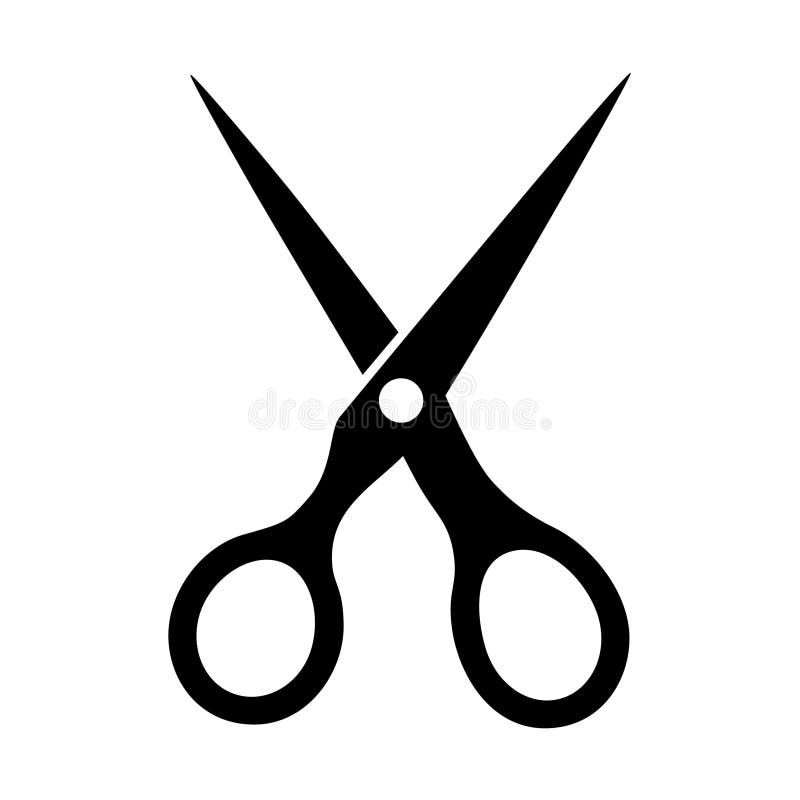Simply Black Scissors Icon. Vector Illustration Stock Vector ...