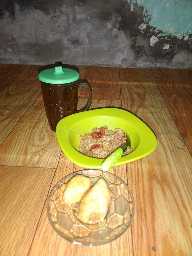 A Simply Breakfirst at Morning Somewhere in Indonesia Stock Image ...