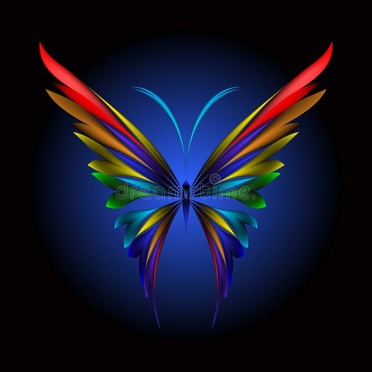 Simply butterfly stock vector. Illustration of decorative - 16130372