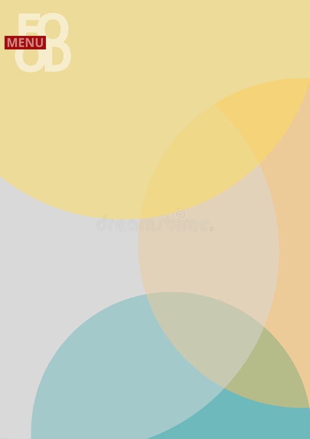 Simply Colour Template Food Menu Stock Illustration - Illustration of ...