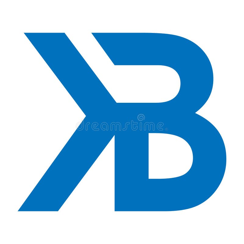 Simply Connected BK Logo B K Initial Letter Design Vector Graphic ...