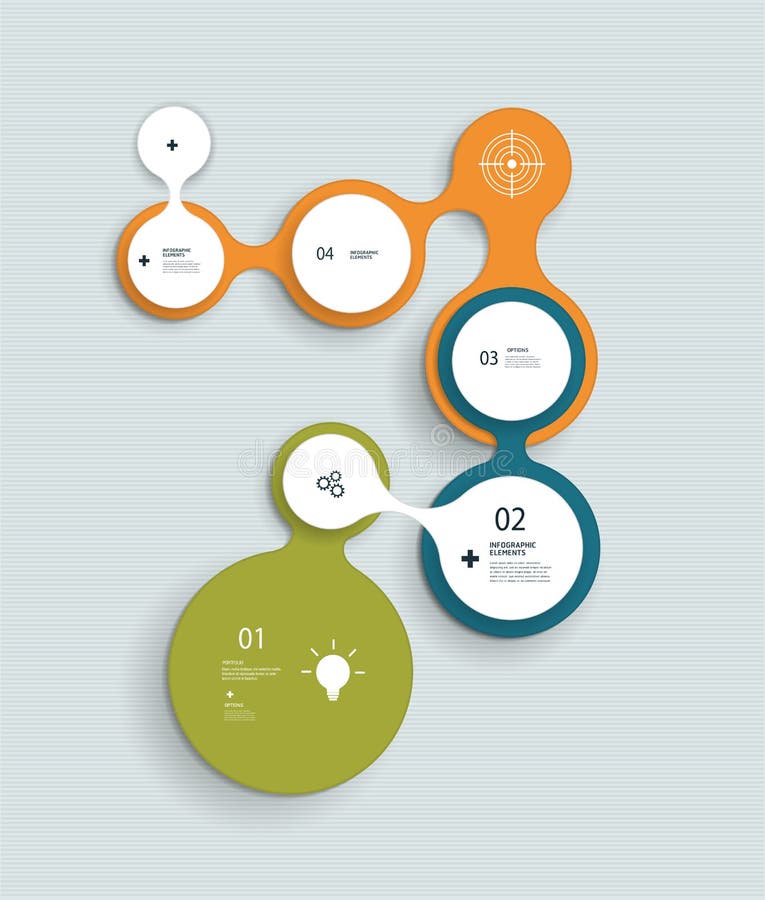 Simply Infographic Step by Step Template Stock Vector - Illustration of ...