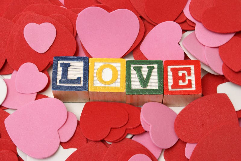 Love in printing blocks stock photo. Image of romance - 34653044