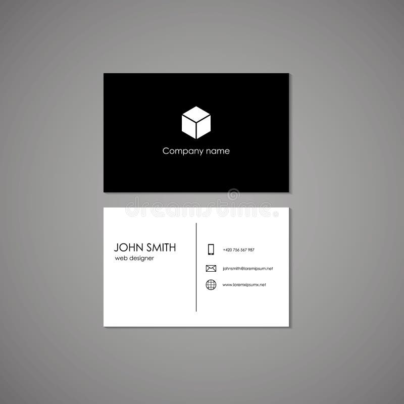 Simply Modern Business Card Stock Vector - Illustration of internet ...