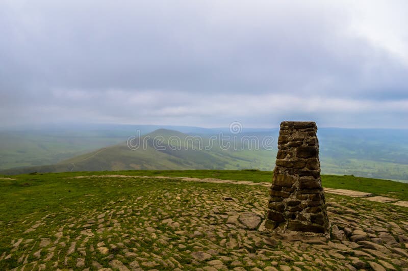 Stunning Views Over Mam Tor, Peak District National Park Stock Image ...