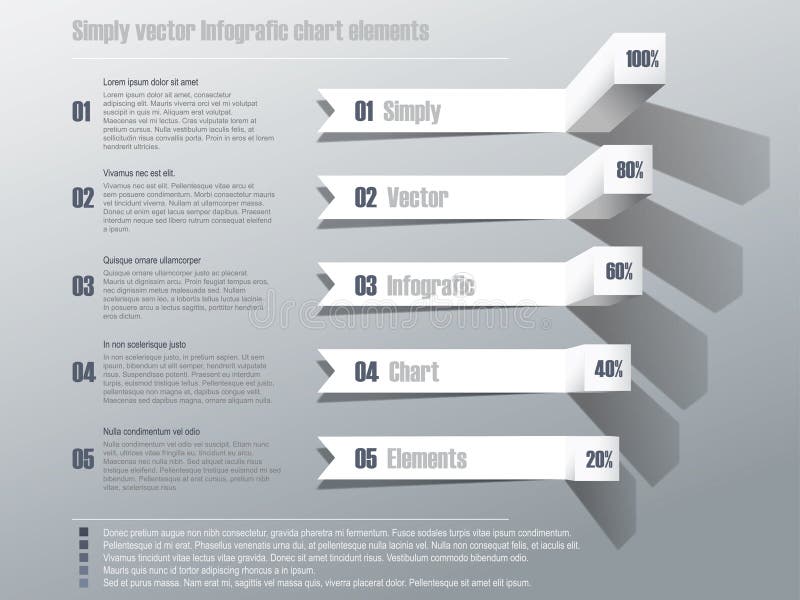 Simply Vector Infografic Chart Stock Illustration - Illustration of ...