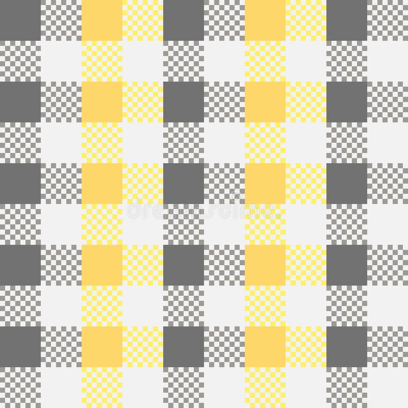 Grey Checkered Seamless Pattern Stock Illustration - Illustration of ...