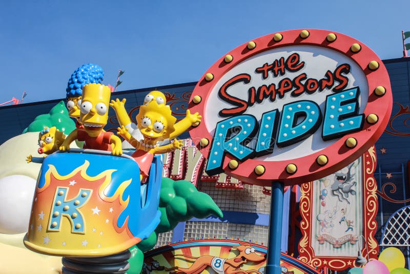 The Simpsons Ride editorial photo. Image of night, universal - 50263856