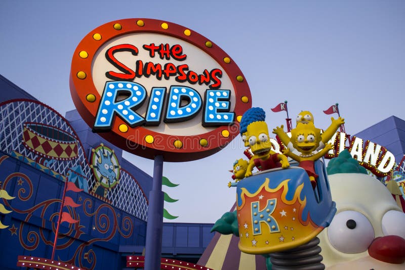 The Simpsons Ride editorial photography. Image of fair - 50263697