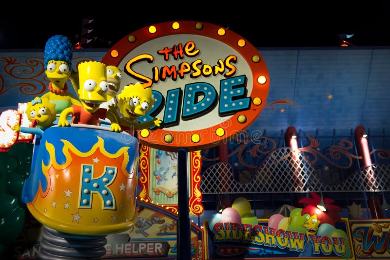 The Simpsons Ride editorial photography. Image of fair - 50263697